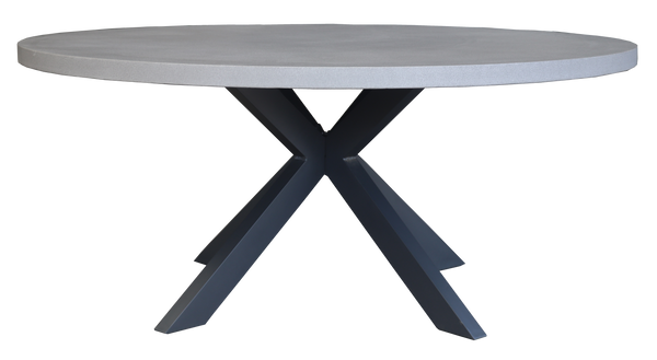 Java -Portland 7pc Dining Set 1700mm Round Table Gunmetal | Robcousens